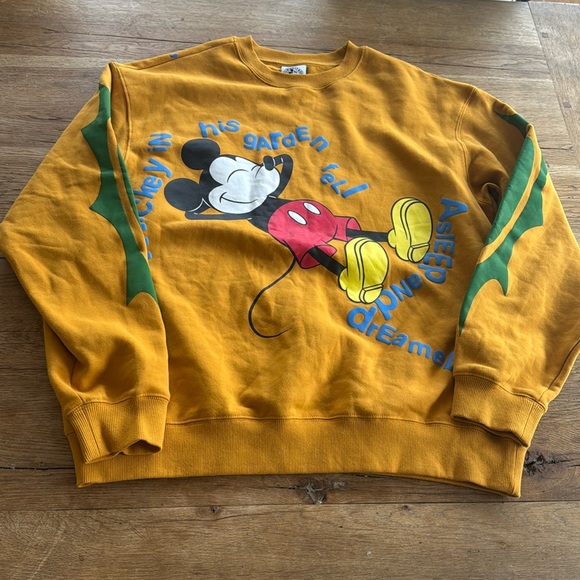 Disney | Shirts | Disney Mickeys Garden Mickey In His Garden Mustard ...